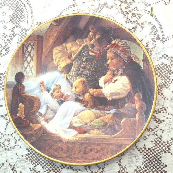 Edwin M Knowles | Wall Decor | Decorative Goldilocks And The Three ...